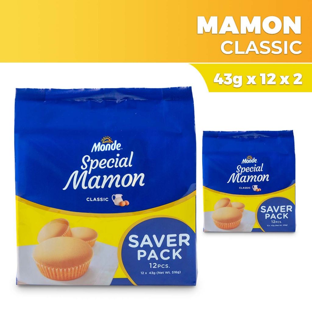 Monde Mamon Classic Savers Pack 43g x 12 X 2 | Shopee Philippines