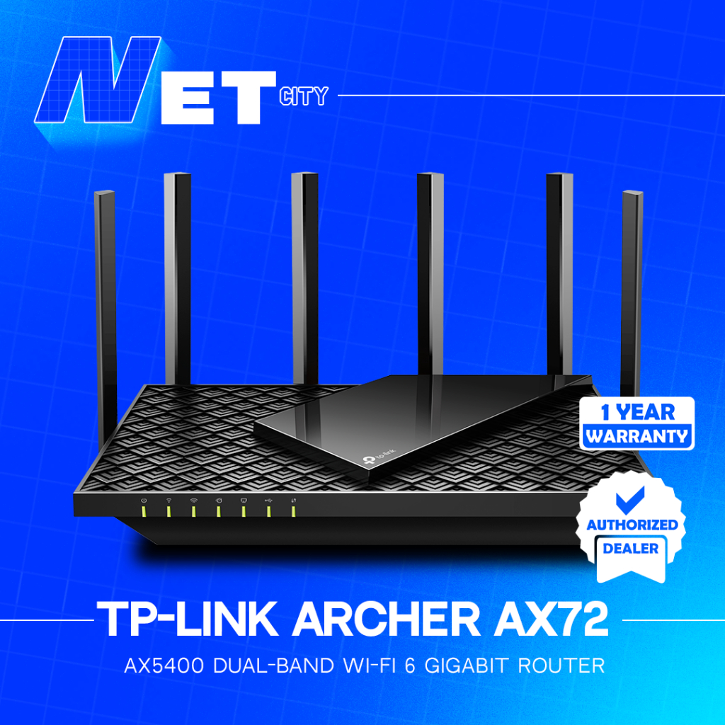 TP-Link Archer AX72 AX5400 Dual-Band Gigabit Wi-Fi 6 Router | Shopee ...