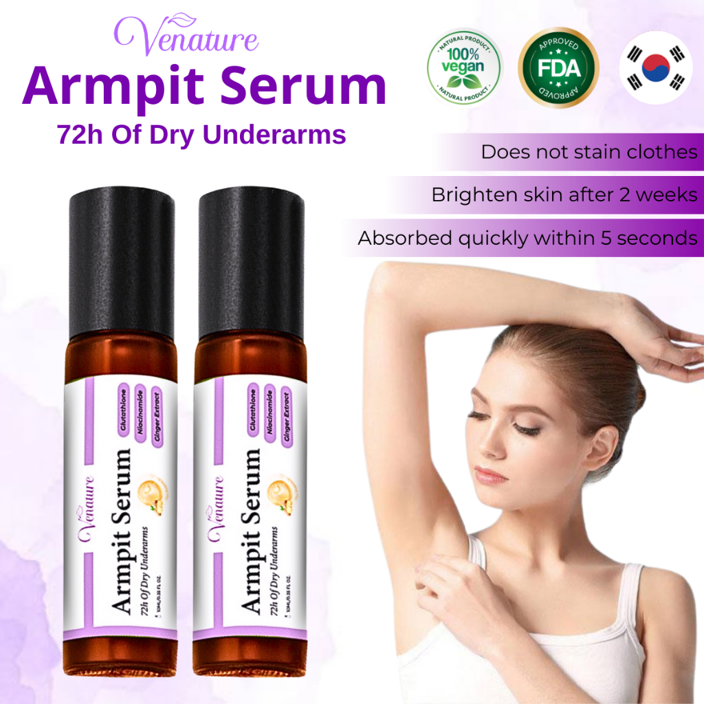 Venature Armpit Serum Whiten Reduce Dark Armpits Dry For 72H Not ...