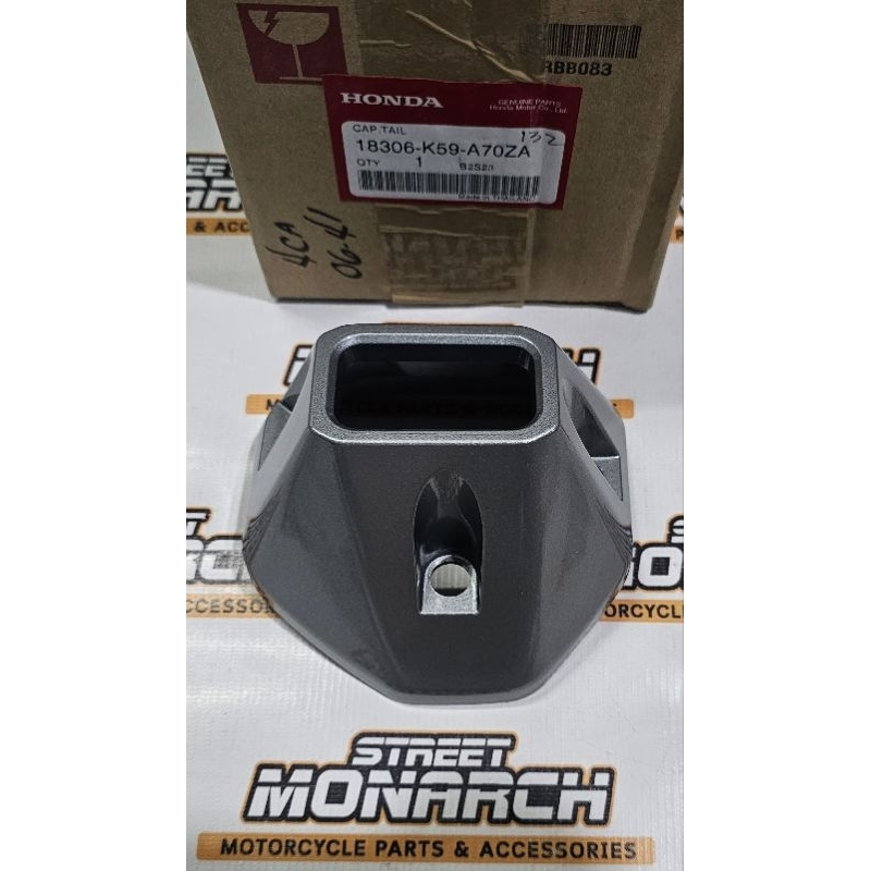 HONDA GENUINE CAP TAIL / MUFFLER TIP (18306-K59-A70ZA) FOR HONDA CLICK ...