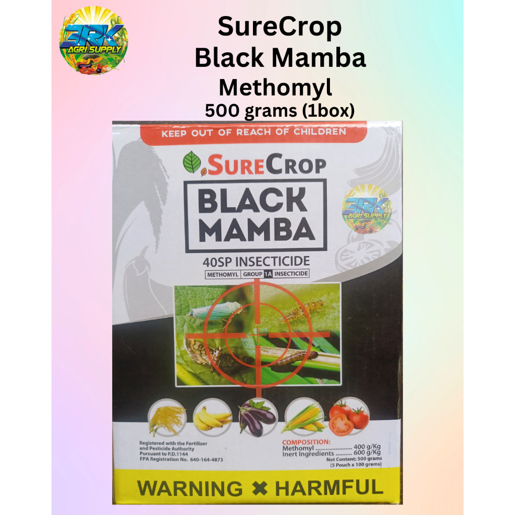 Black Mamba 40SP Methomyl by surecrop 500 grams (1box) | Shopee Philippines