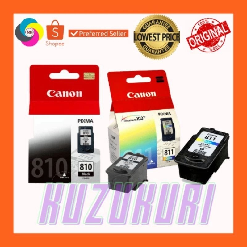 Genuine Brand new Can0n Pixma PG810 PG811 SET (SEALED, NO BOX) Black ...