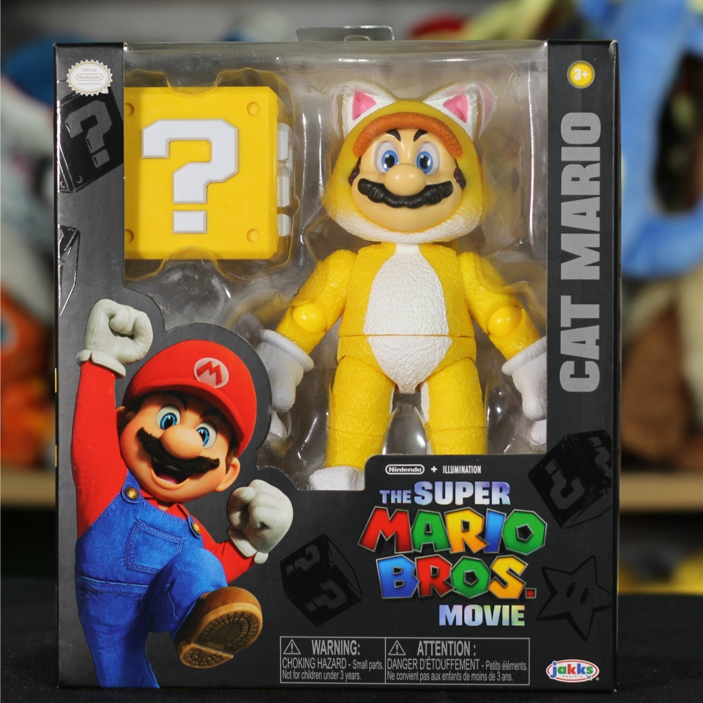 Jakks Pacific Nintendo The Super Mario Bros Movie Cat Mario Figure ...