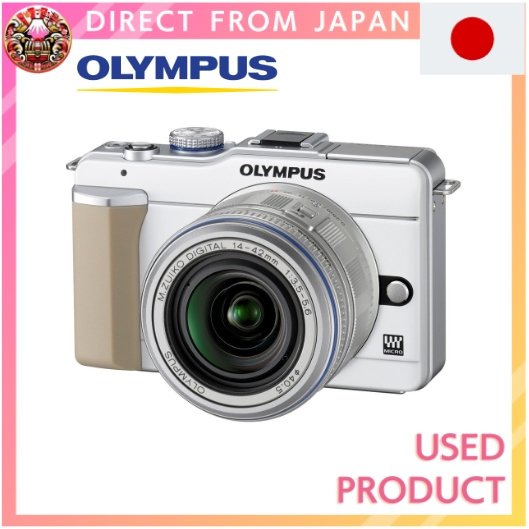 【Used】 OLYMPUS Mirrorless Interchangeable Lens PEN E-PL1 Lens Kit White E-PL1 LKIT WHT【Direct ...