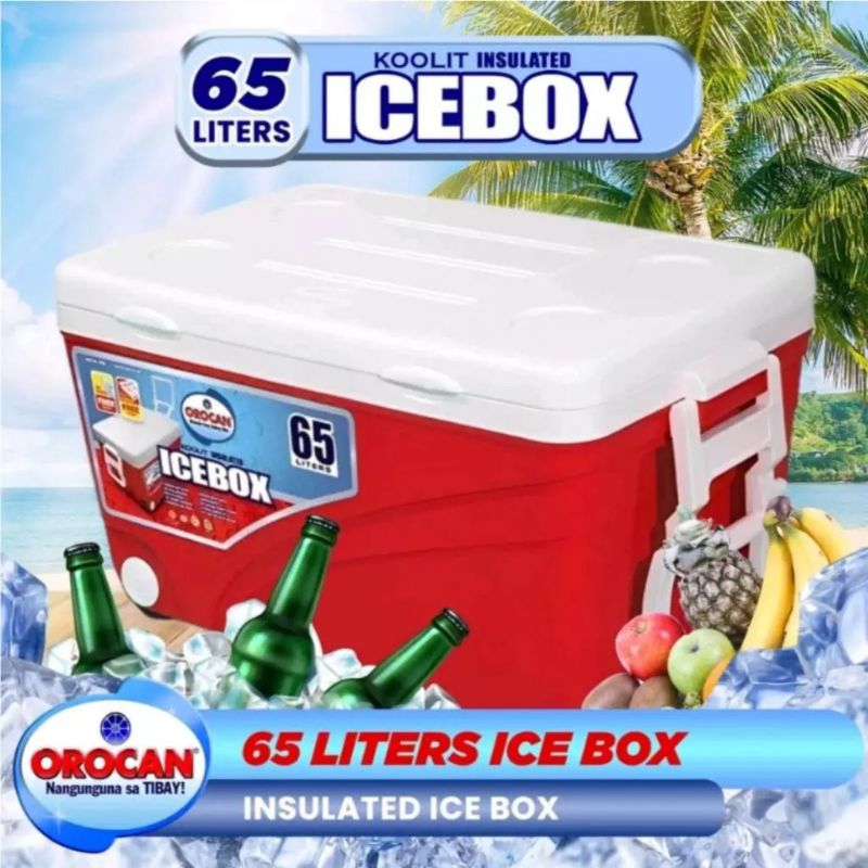 Orocan Ice Box Cooler Chest Insulated 65L /W Free Ice Scoop | Shopee ...