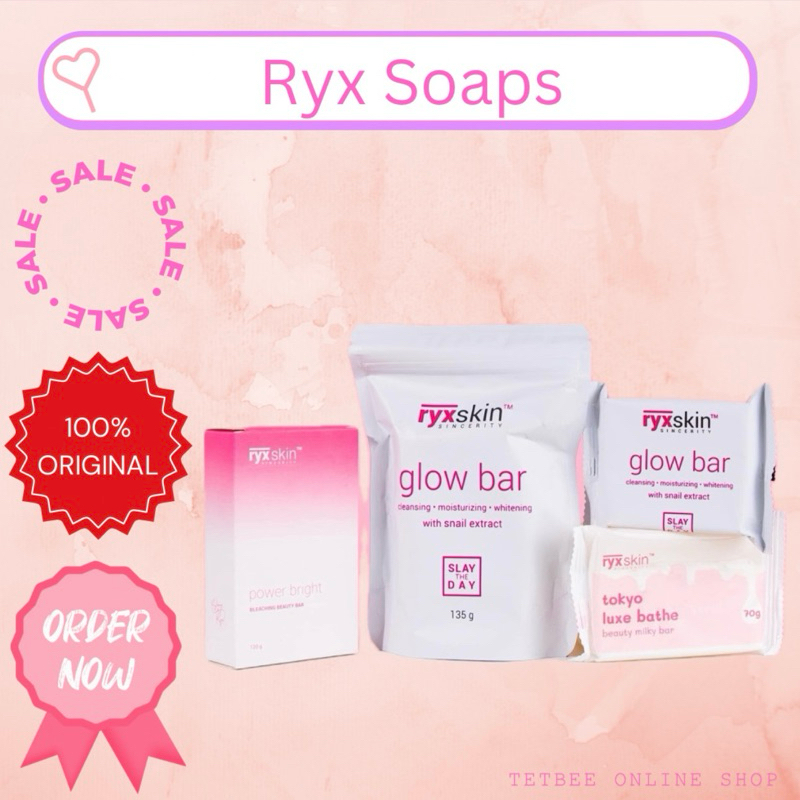 Ryx Soap (Tokyo Luxe Bathe, Glow Bar Mini, Power Bright Bleaching ...