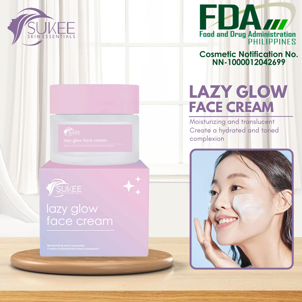 Sukee Skin Essentials Lazy Glow Face Cream [FDA APPROVED] | Shopee Philippines