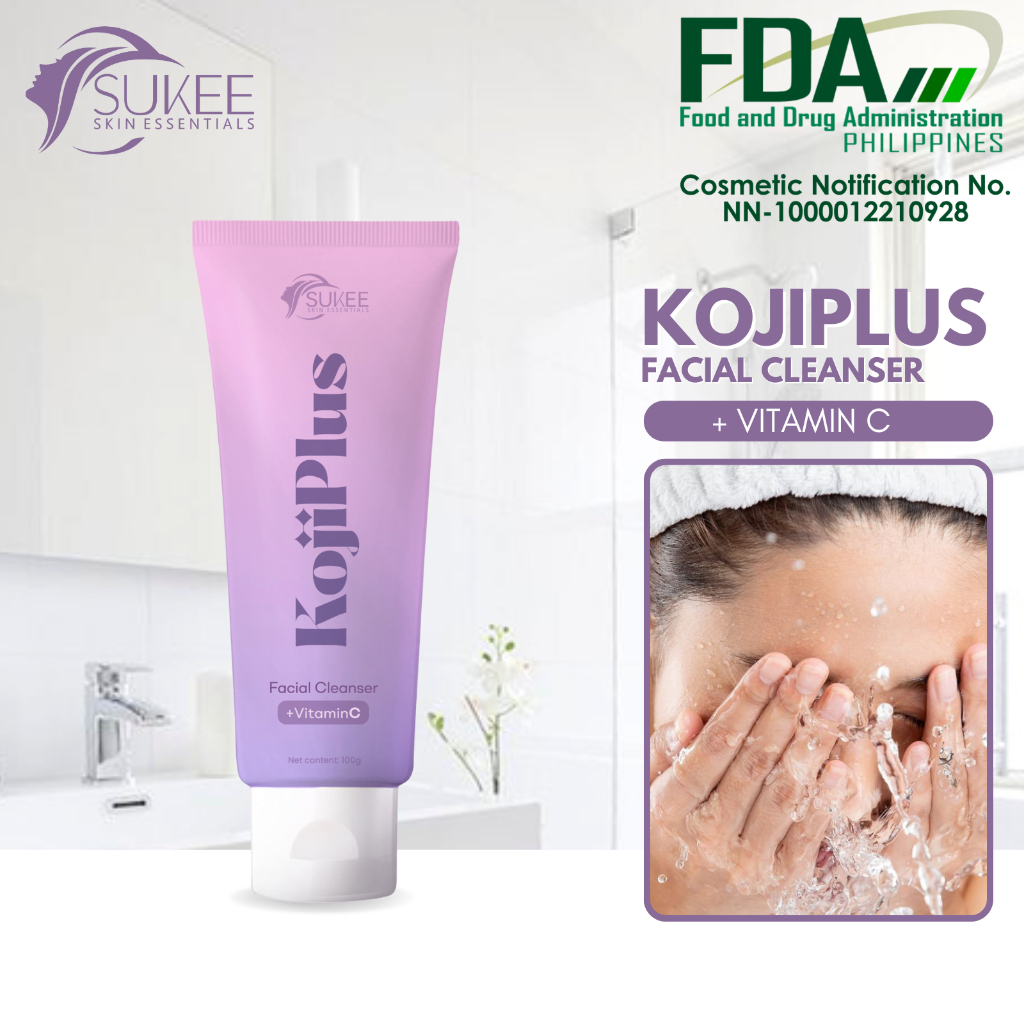 SUKEE KojiPlus Facial Cleanser with Vitamin C 100g [COD] | Shopee ...