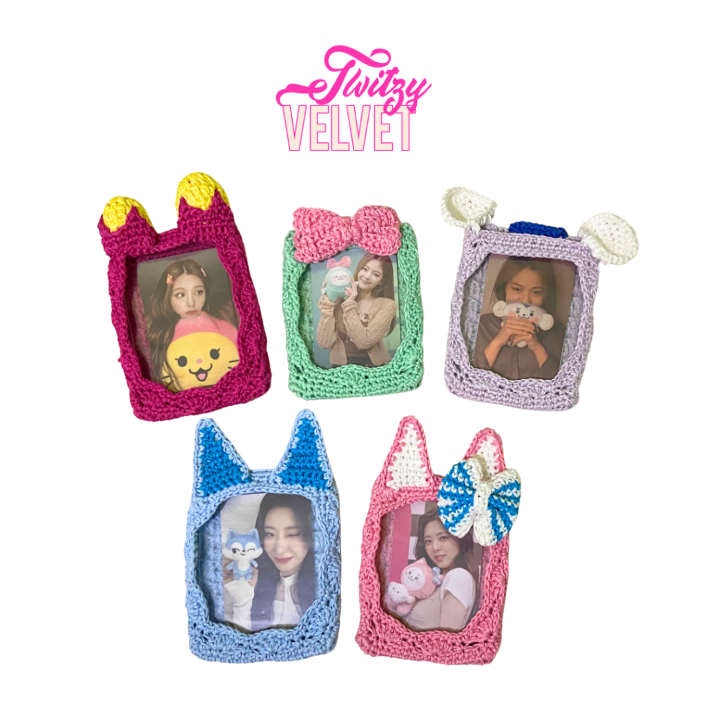 FANMADE Itzy WDZY Crochet Photocard Holders with Toploader and Freebies ...