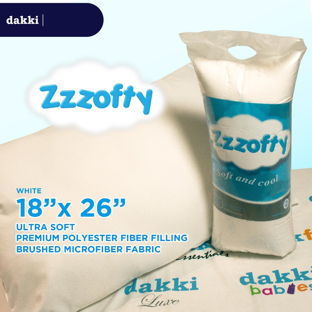 BUY 1 TAKE 1 Dakki ULTRA ZzZOFTy White 18"x26" Regular Pillow | Shopee ...