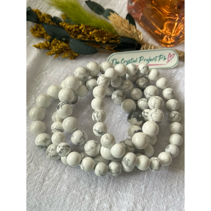 Authentic Howlite Bracelet, 8mm, 10mm | Shopee Philippines