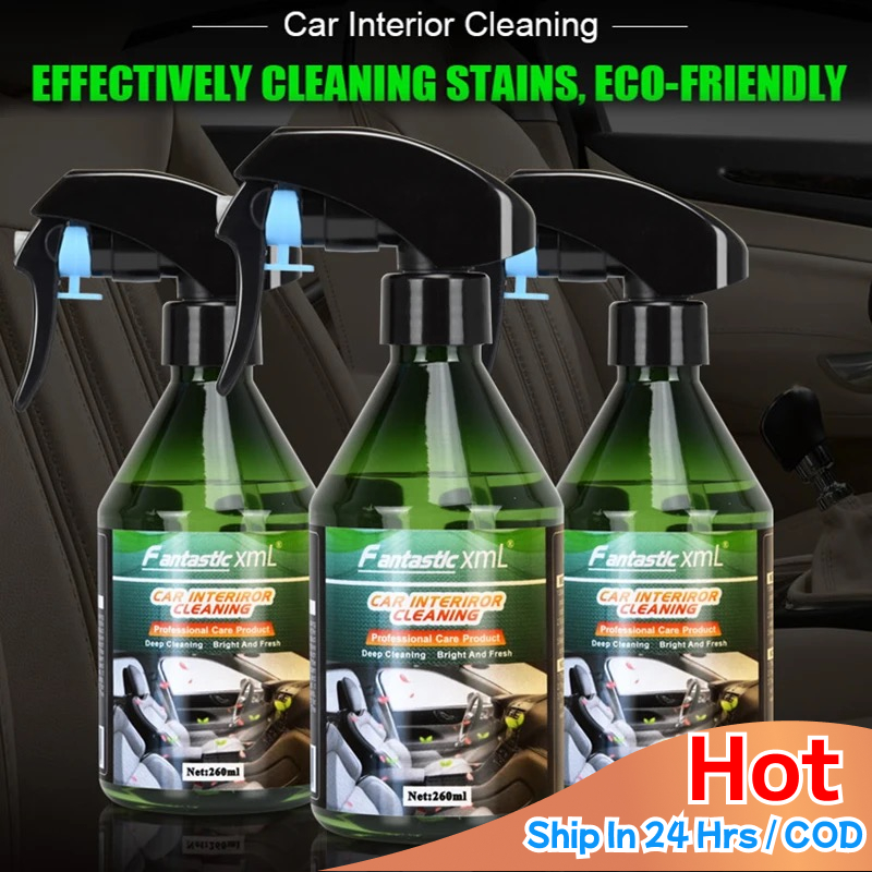 Car interior cleaner foam 260ml spray for seat cleaner ceiling cleaner polishing leather ...