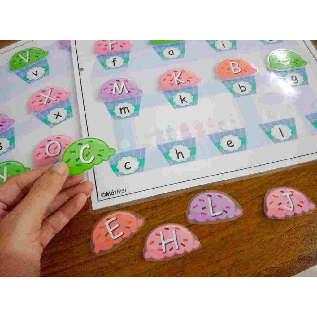 Upper and Lower Case Worksheet for Kindergarten/Preschool-Alphabet ...