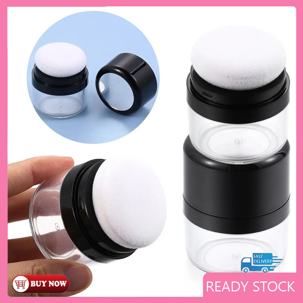 Loose Powder Box Powder Case with Mushroom Sponge Foundation Powder ...