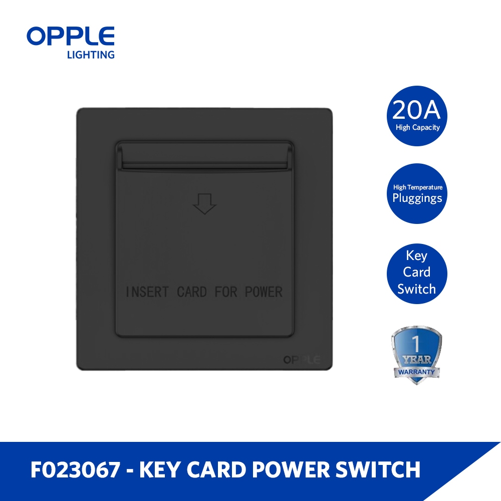 OPPLE Key Card Switch 20A High Flame Resistant Smart Lighting Switch ...