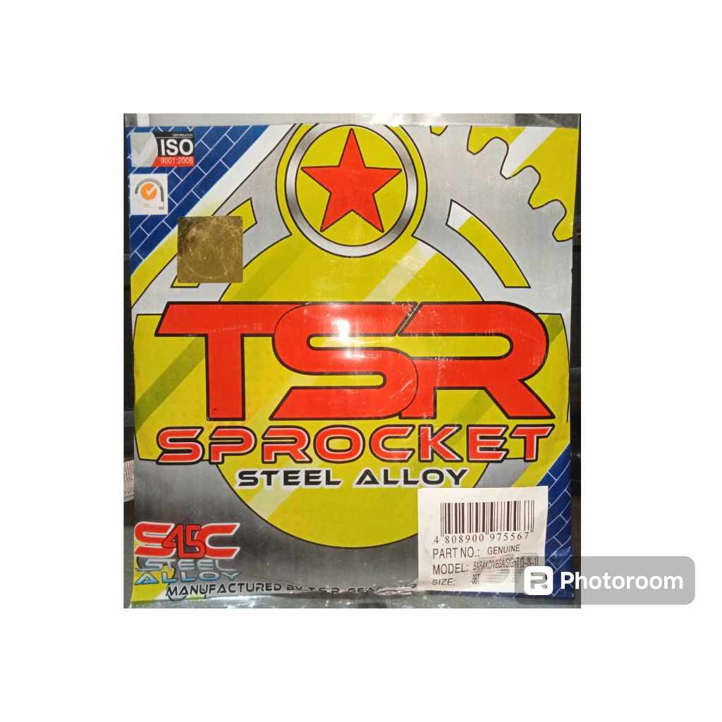 ORIGINAL TSR SPROCKET (3IN1) 38T FOR BARAKO/VEGA/SIGHT | Shopee Philippines