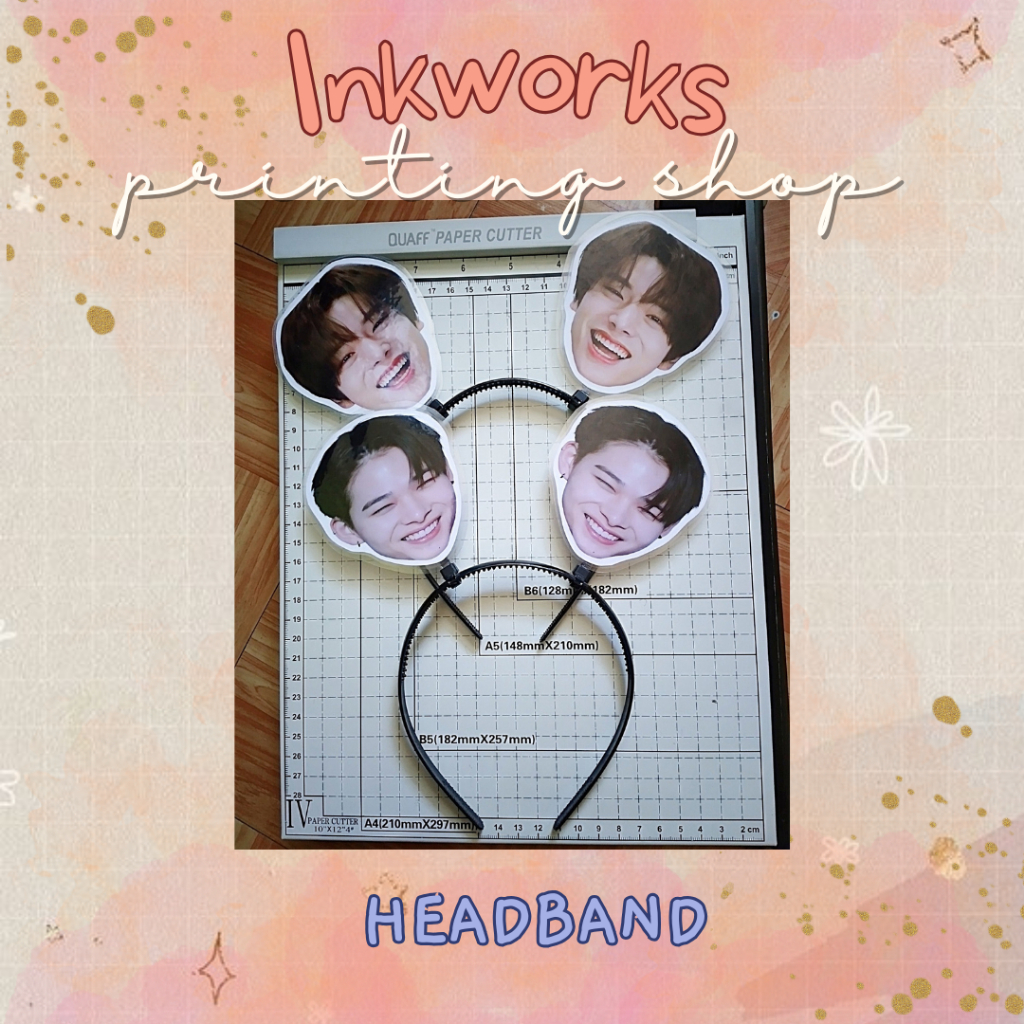 Inkworks ( CUSTOMIZED BUBBLE HEAD & HEADBAND ) | Shopee Philippines