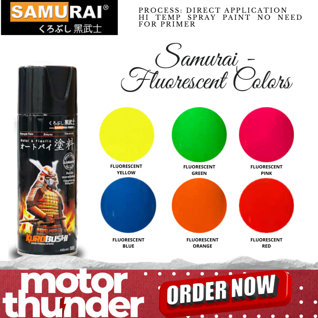 SAMURAI PAINT - FLUORESCENT COLORS | Shopee Philippines
