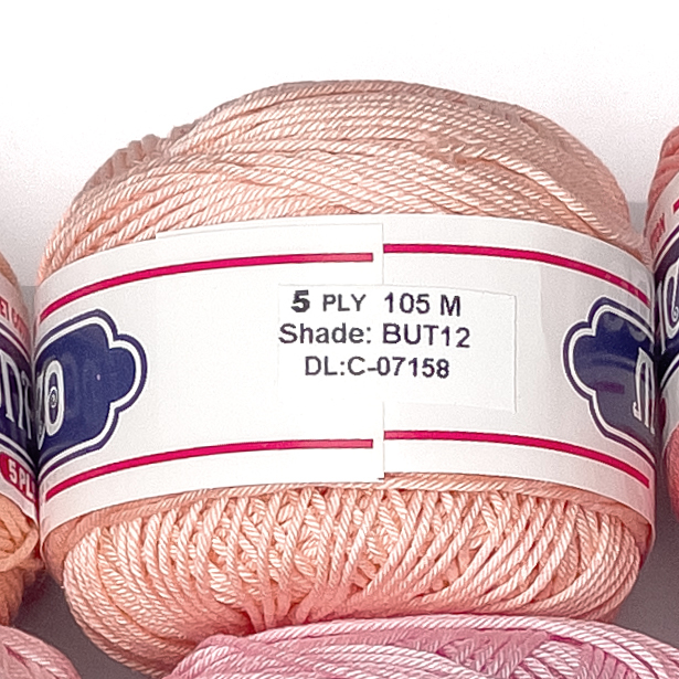 5ply Monaco Mercerized Crochet Cotton Thread Yarn 105m (40g) | Shopee ...