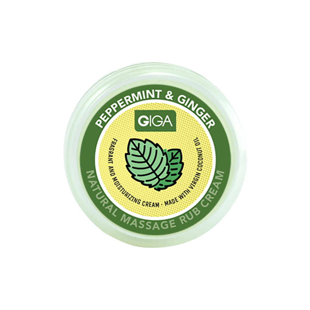 GIGA Massage Rub Cream 10ml (Peppermint + Ginger Balm)- Naturally ...