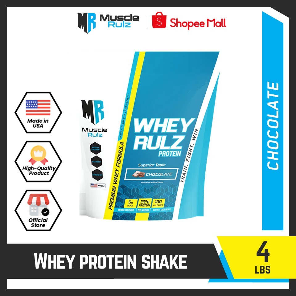 Muscle Rulz - Whey Rulz Plus Premium Whey Protein Formula - 2Lbs, 4Lbs ...