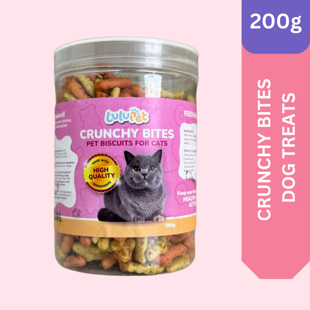 Lulupet Crunchy Bite Cat Biscuit Treats 200g | Shopee Philippines