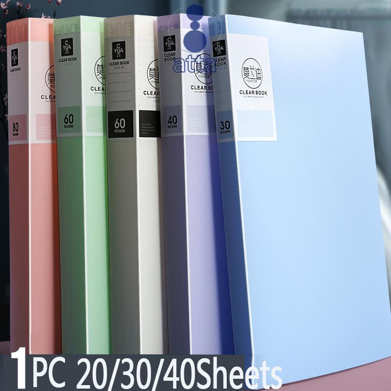Color Clear Book A4 Multi-layer File Folder Transparent Storage 20/30 ...