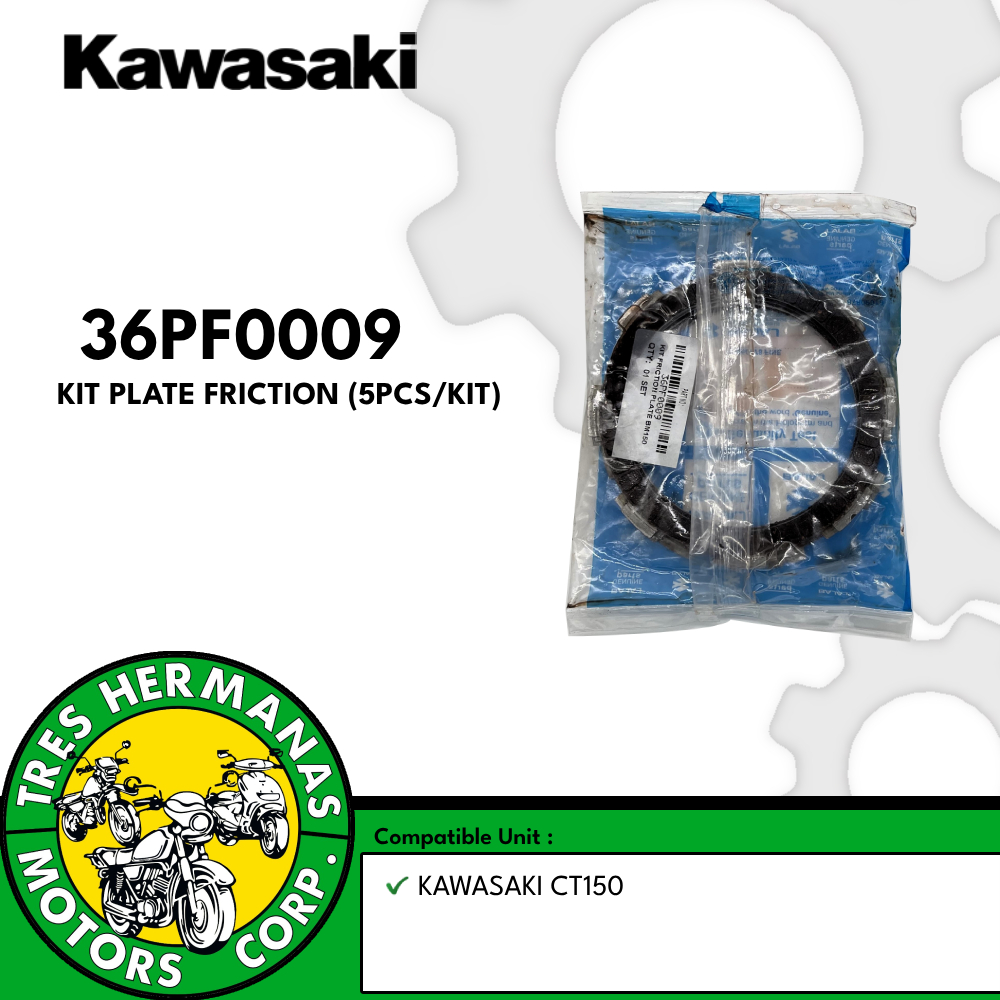 KIT PLATE FRICTION (5PCS/KIT) For : KAWASAKI Motorcycle : CT150 / CT125 ...