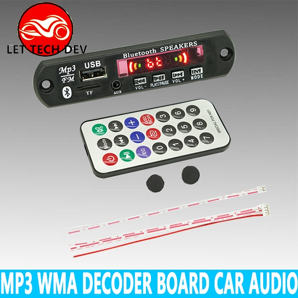 LTE ShaOu Wireless Bluetooth 5.0 9V-12V MP3 WMA Decoder Board Car Audio USB TF FM Radio Module ...