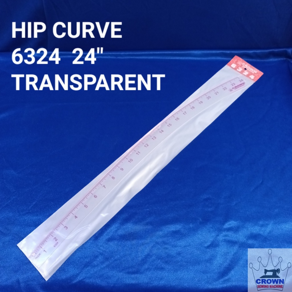 HIP CURVE RULER 6324 TRANSPARENT PLASTIC AND 6324A ALUMINUM ALLOY ...
