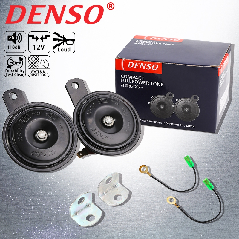 Denso Horn for Car and Motorcycle Loud Hi/Low 12V Universal Compact ...