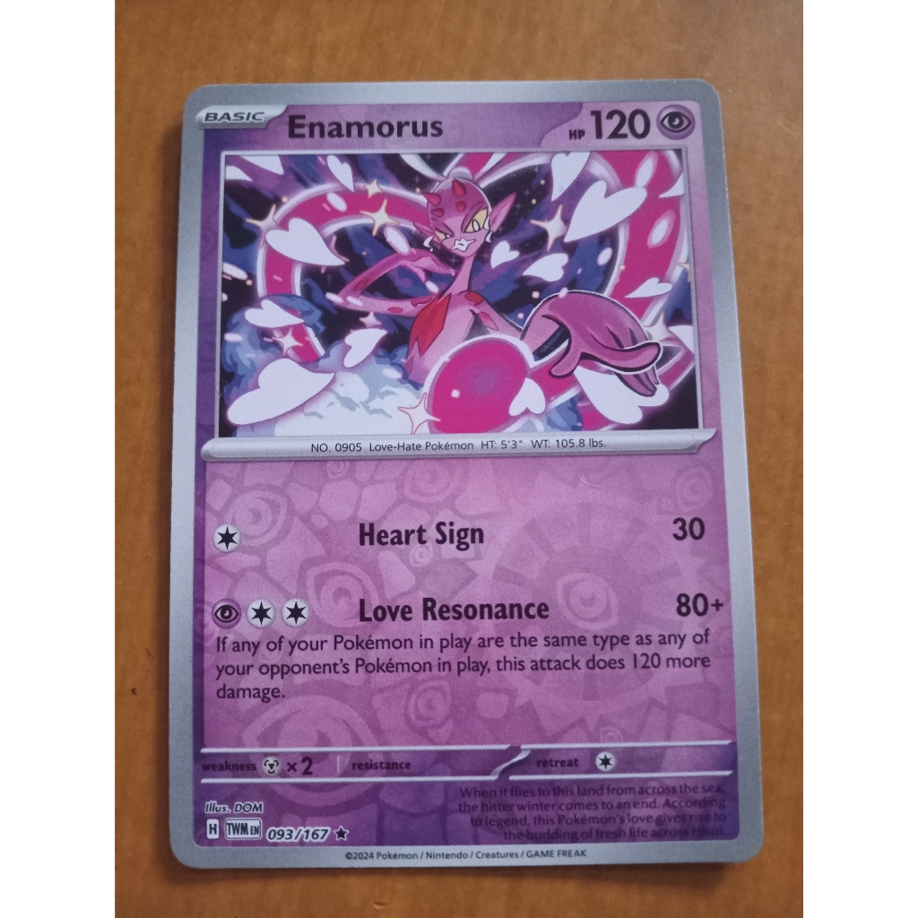 Enamorus - 093/167 - Holo Rare Pokemon TCG Standard ENG TWM Twilight ...