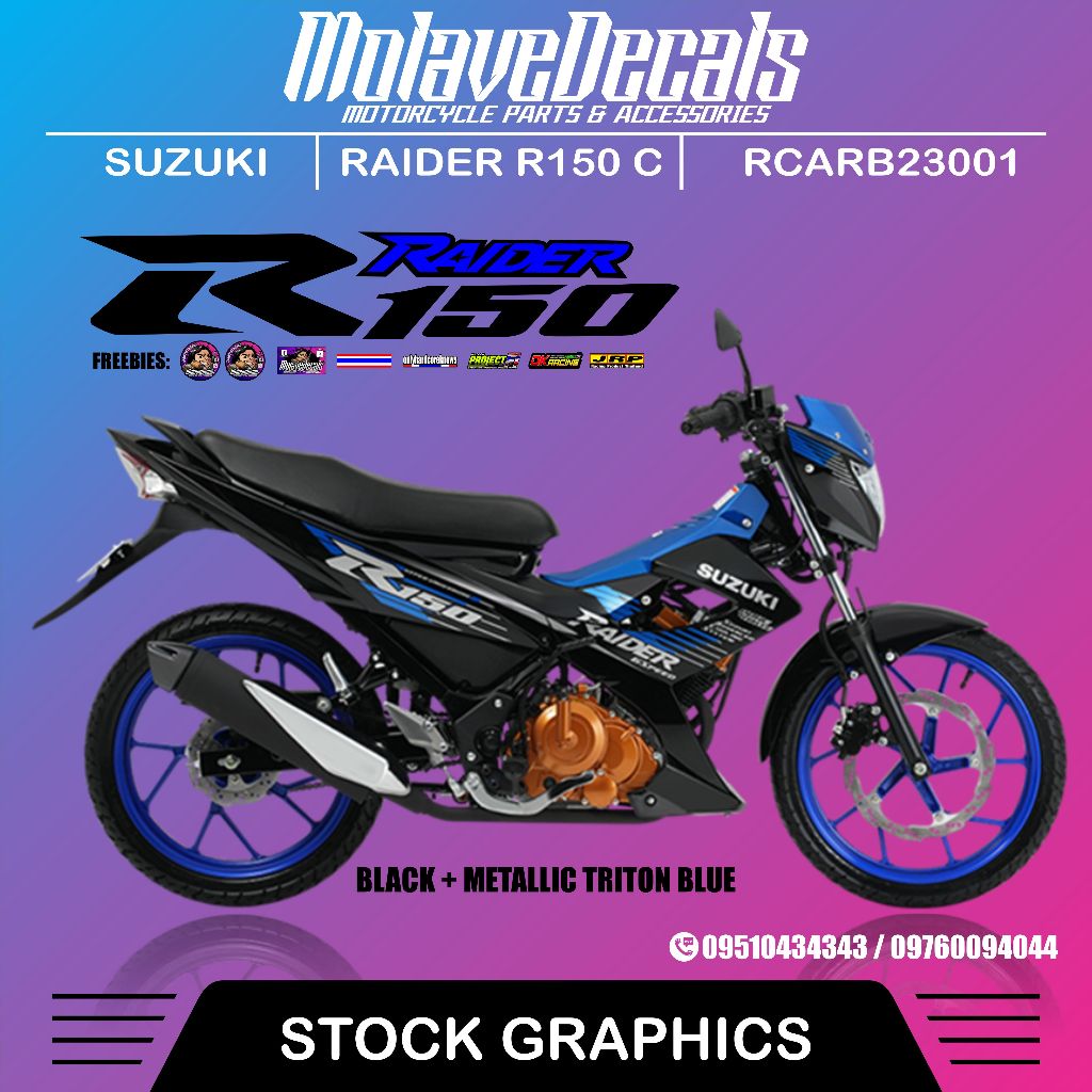 Suzuki Raider R150 Carb 2023 for Metallic Titan Blue | Shopee Philippines