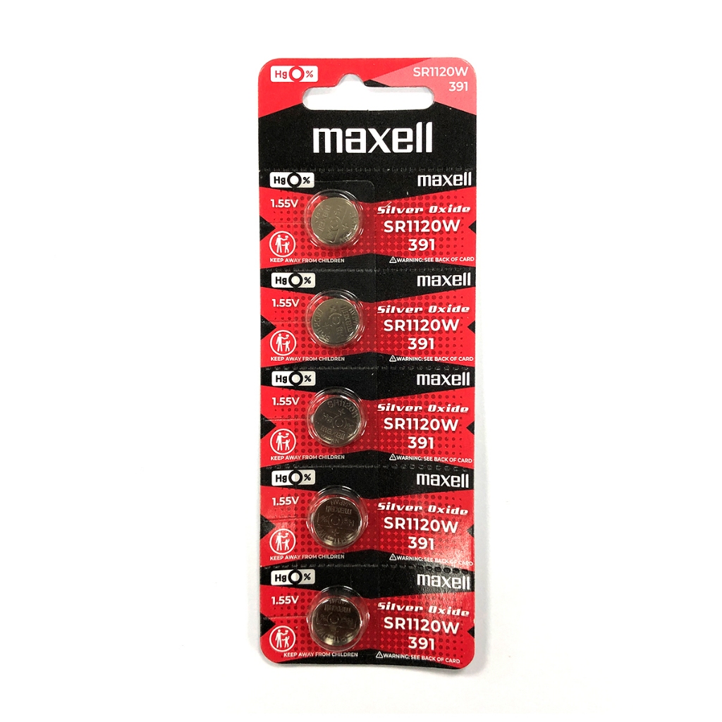 Maxell SR1120W / 391 Silver Oxide Battery Pack of 5pcs | Shopee Philippines