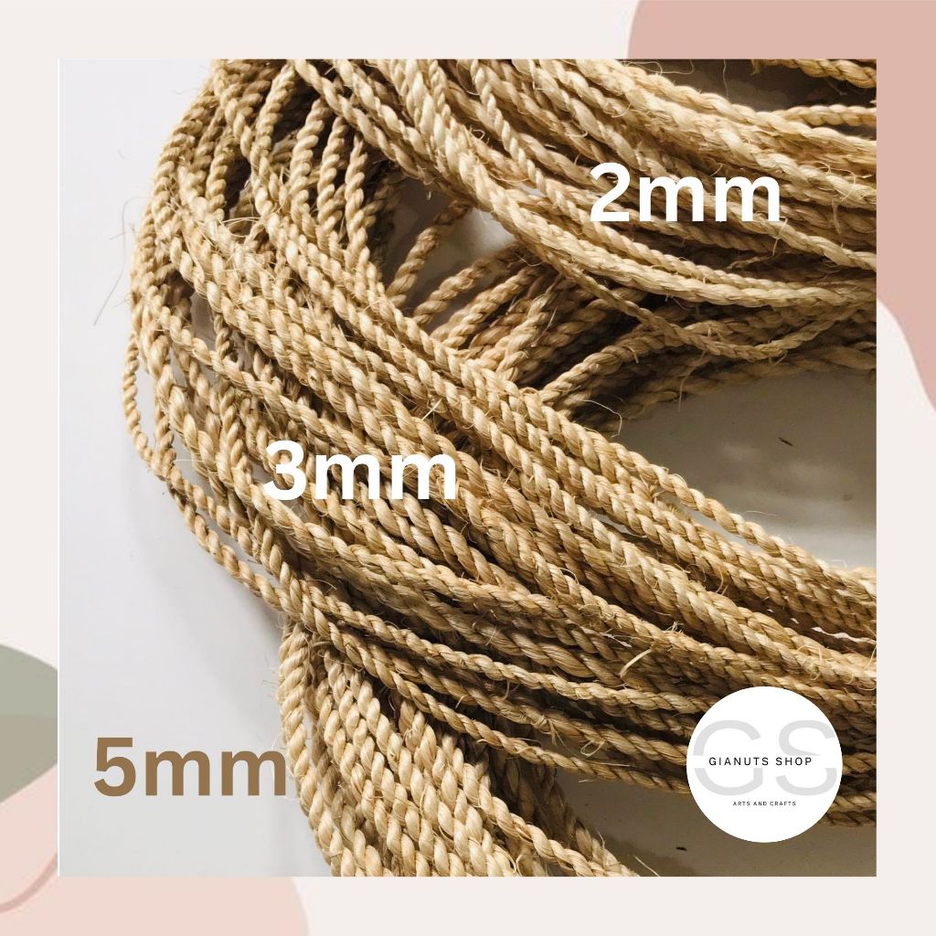 Natural Abaca Rope 30yards 2mm or 3mm Handmade Suitable for Craft ...