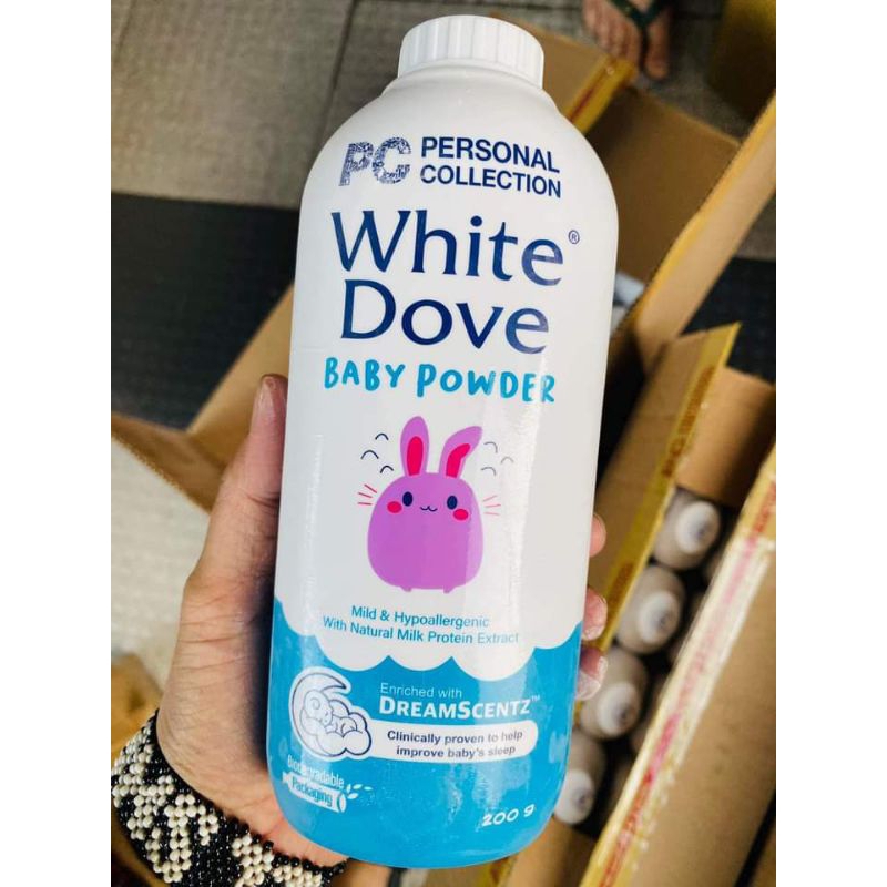White Dove Baby powder personal Collection 200g | Shopee Philippines