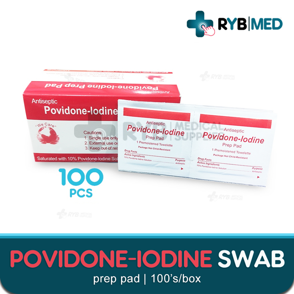 Povidone Iodine Swab / Pads / Wipes (100 Swabs) Sure-guard/Orex ...