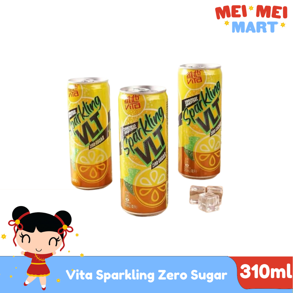 Vita Sparkling Zero Sugar Lemon Tea Drink 310ml | Shopee Philippines