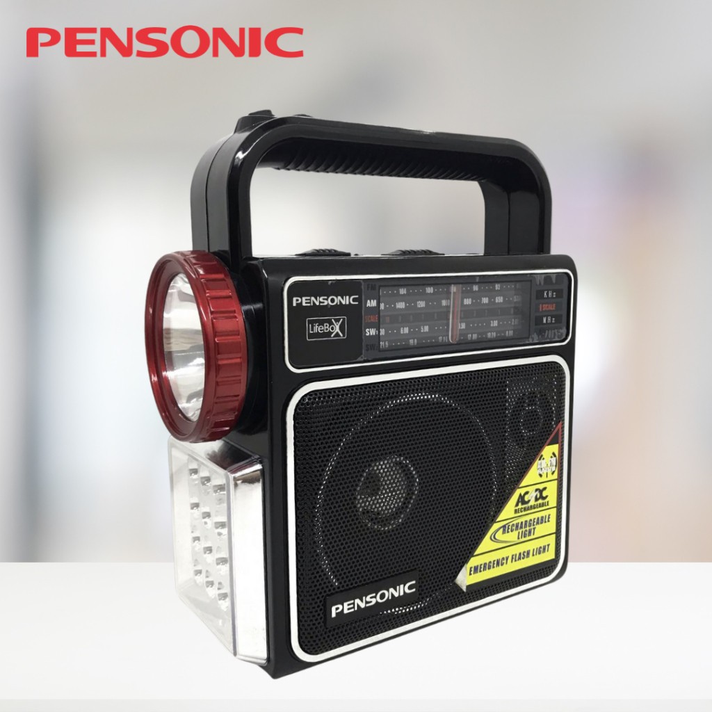 PENSONIC LIFEBOX Portable Electric Rechargeable AM FM Radio with ...