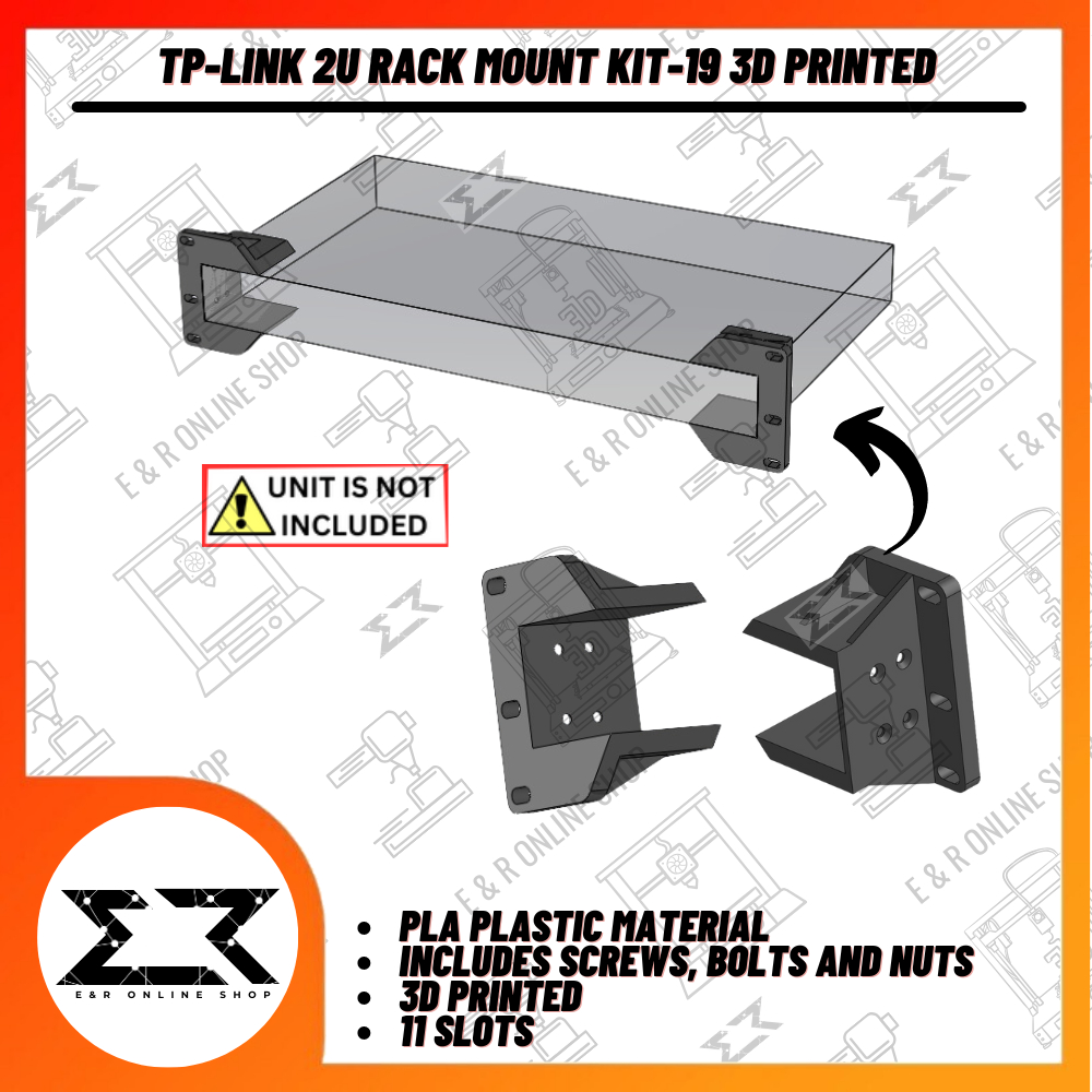 TP-LINK 2U Rack Mount Kit - 19 | 3D Printed | Shopee Philippines