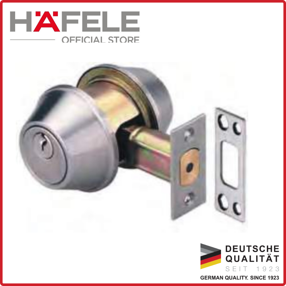 Hafele Cylindrical Deadbolt Lock Heavy Duty (Single & Double Cylinder ...