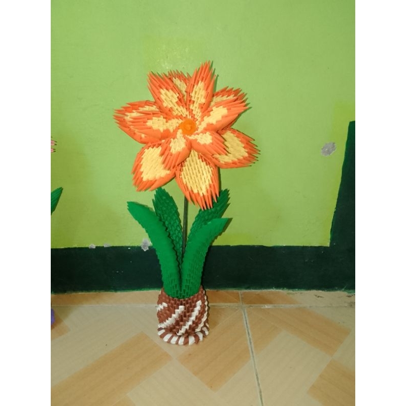3d origami single flower | Shopee Philippines