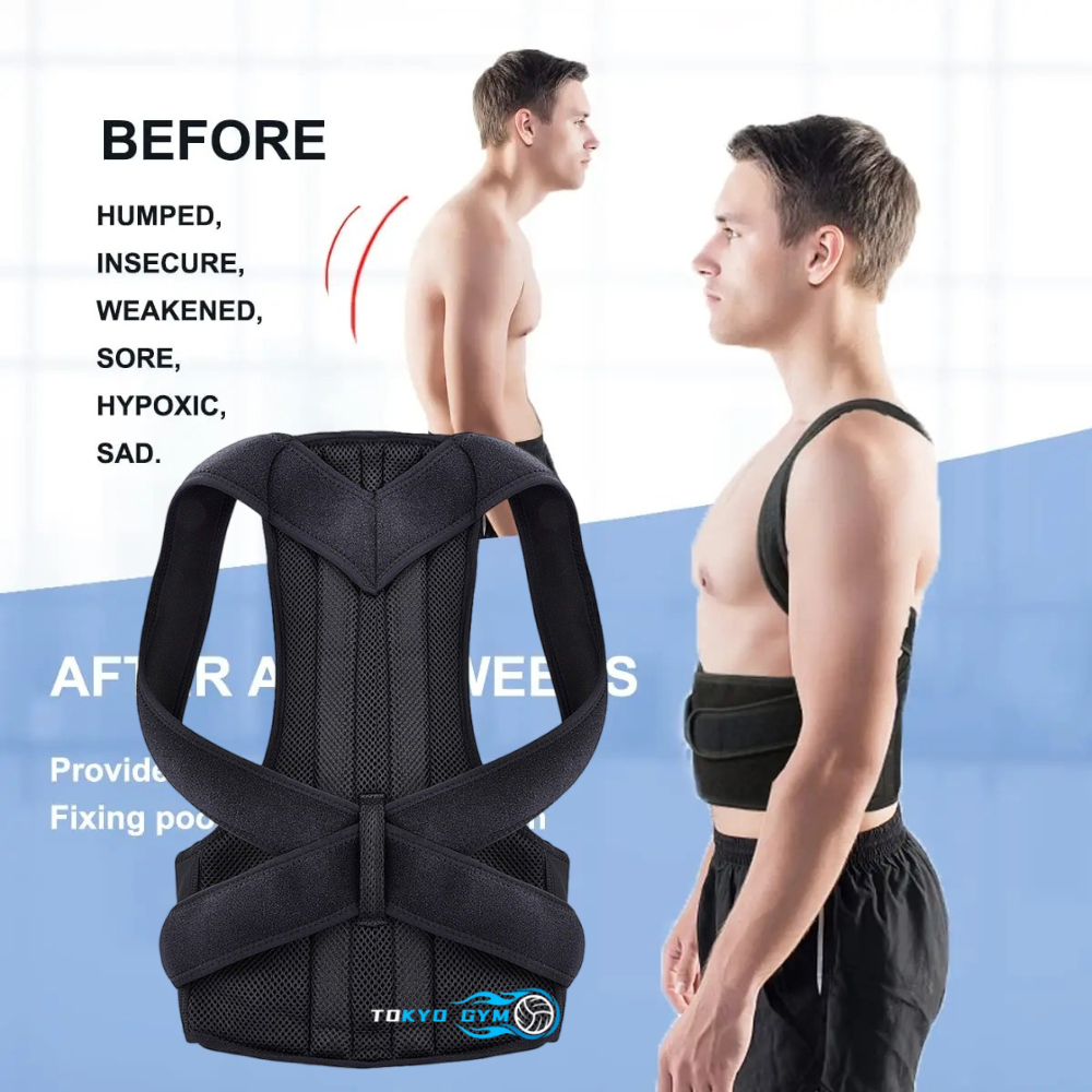 Adjustable back posture correction belt spine steel plate correction ...