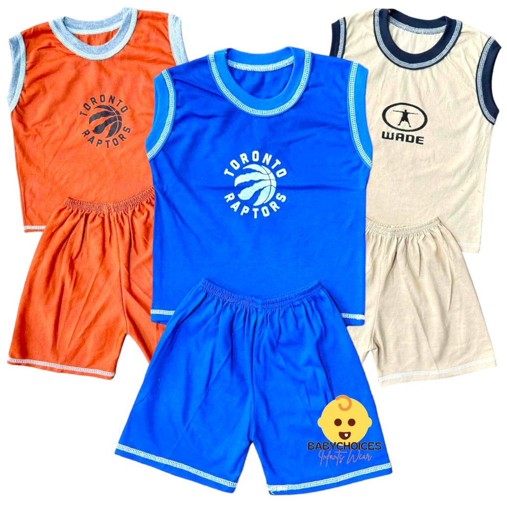 6pcs/3pair Terno Muscle & Short Colored Spot Logo For Baby Boy Cotton 1 ...