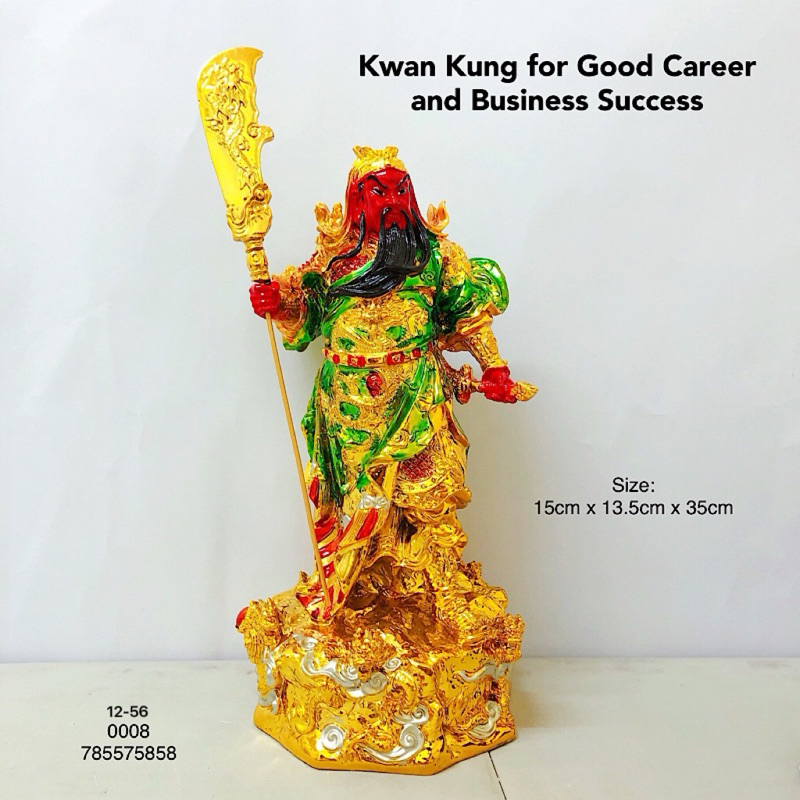 Fengshui Golden Kwan Kung God Of Wealth Kuan Kung Guan Gong For Good ...