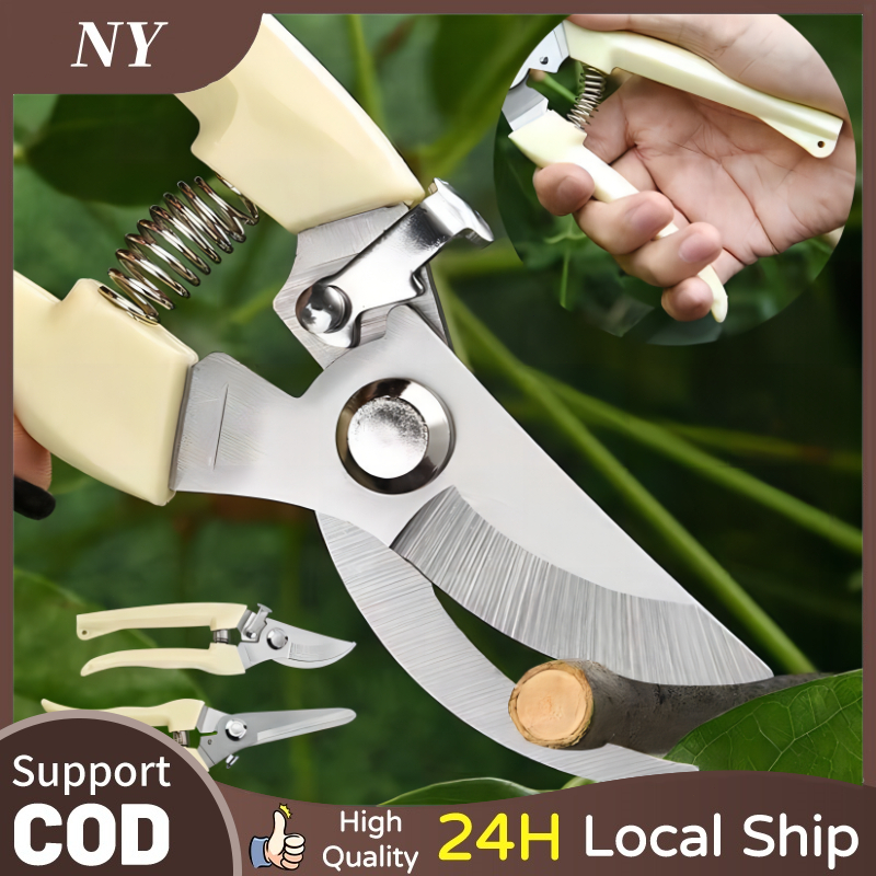 Pruning Shears Cutter Home Gardening Plant Scissor Stainless Steel Garden Scissors Flower Fruit ...