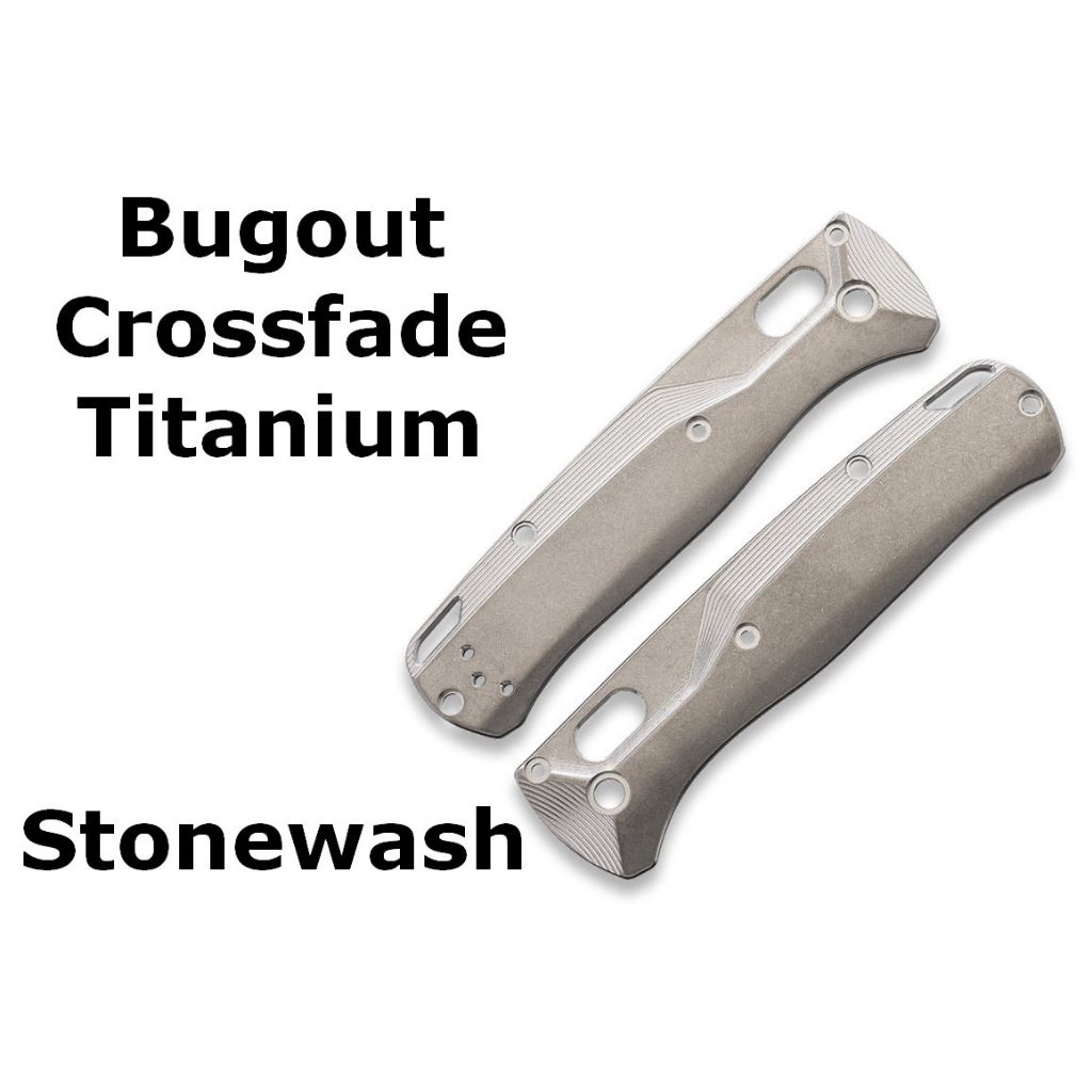 Flytanium Custom Crossfade Titanium Scales for Benchmade Bugout ...