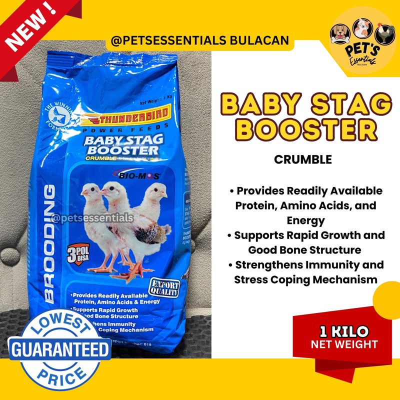 Thunderbird Baby Stag Booster Crumble 1 KILO | Shopee Philippines