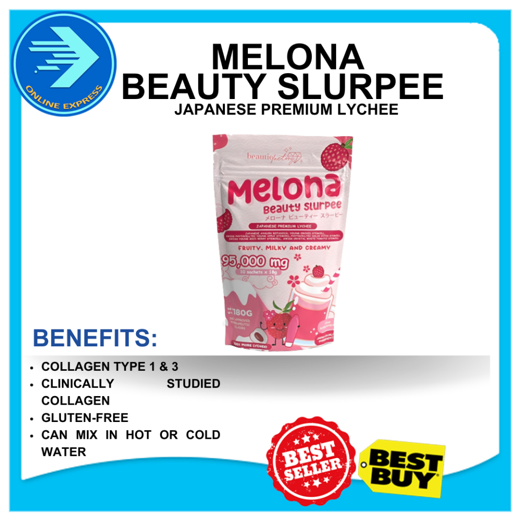 MELONA BEAUTY SLURPEE (LYCHEE FLAVOR) - Beautie Factory Collagen Japan ...