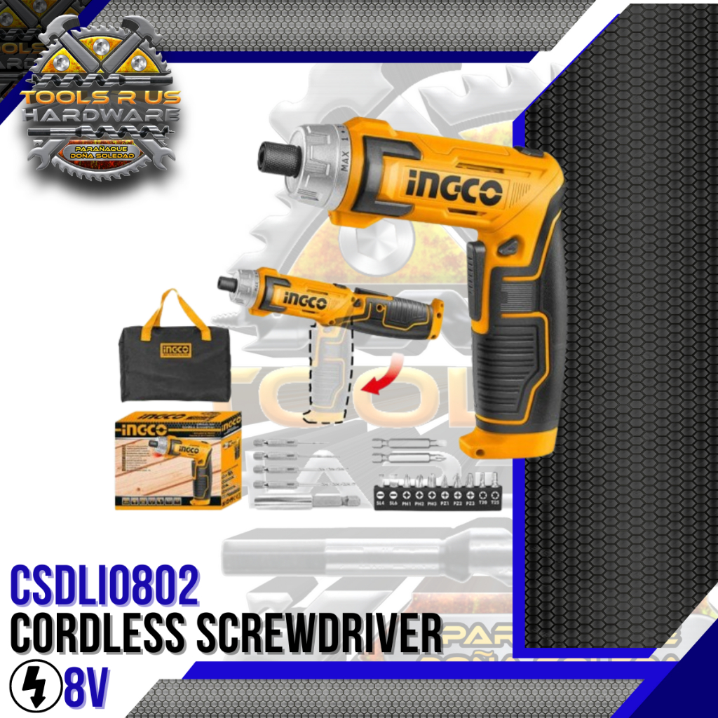 INGCO CORDLESS SCEWDRIVER 8V CSDLI0802 | SUPER PRODUCT | INDUSTRIAL ...
